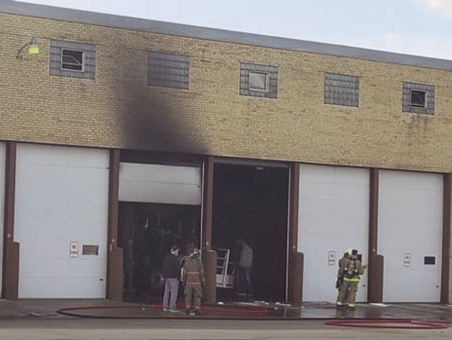 MCC Bus Sustains Smoke Damage From Warehouse Fire
